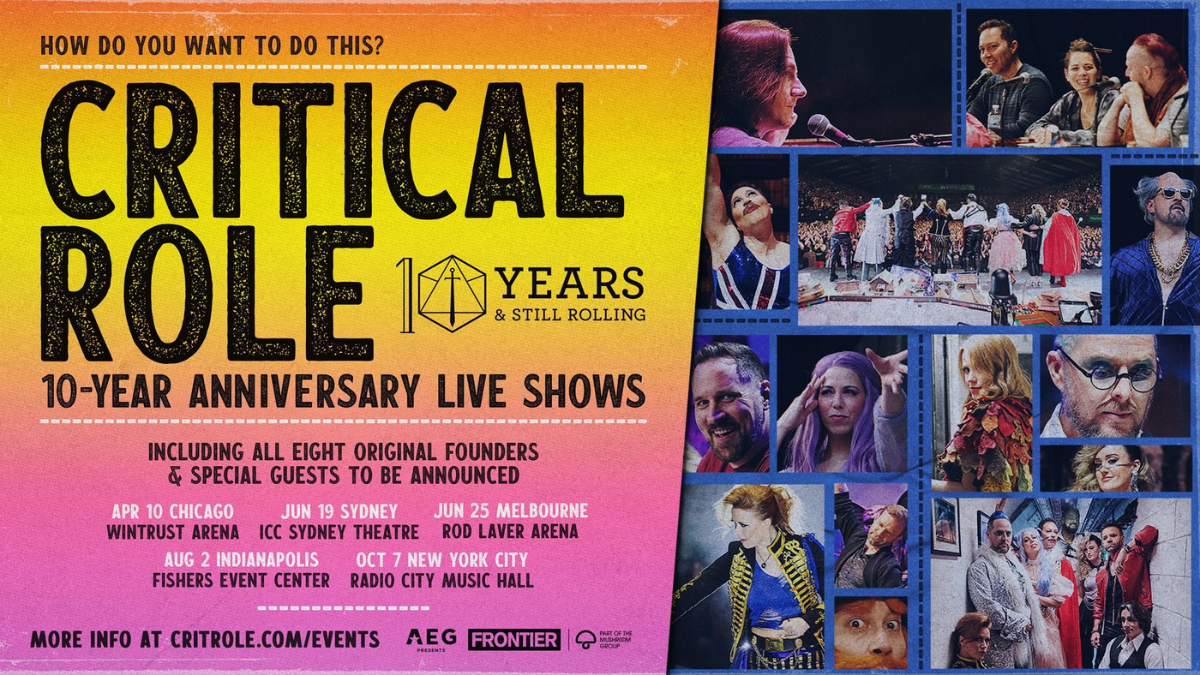 Critical Role To Celebrate 10th Anniversary With Global Live Show Tour ...